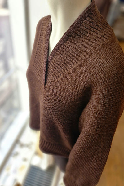 Dune Pullover Chestnut – Tøndering Strik